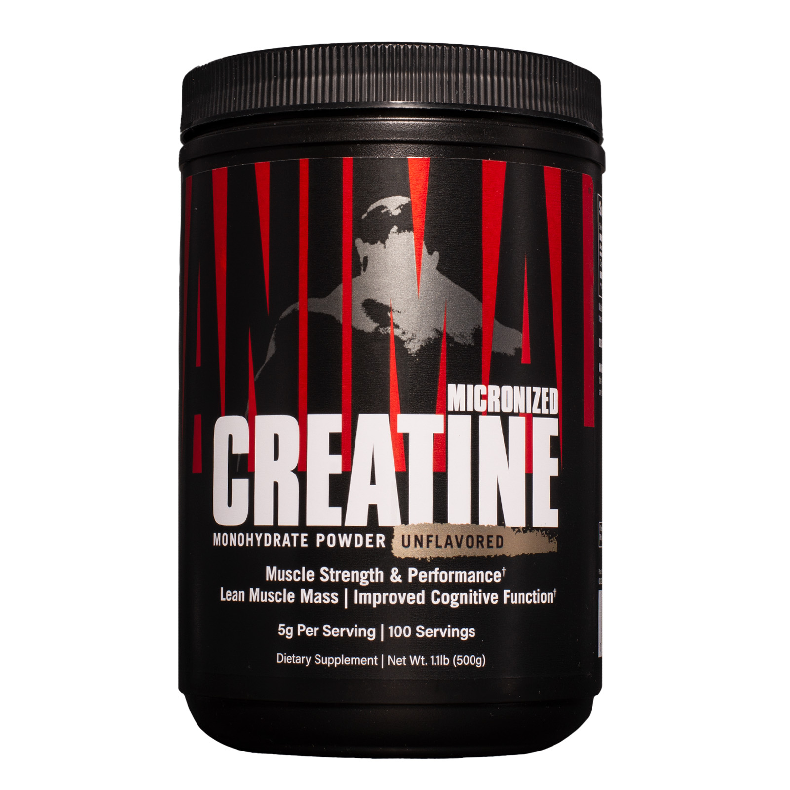 Animal Micronized Creatine Powder Unflavored - 500 Grams by Universal ...