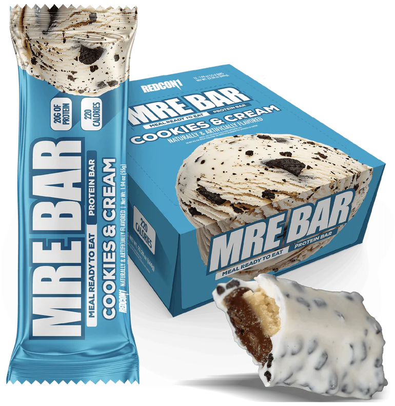 Redcon1 MRE Bar Cookies & Cream - 12 Bars