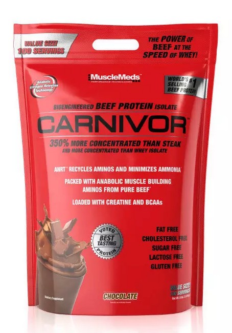 MuscleMeds Carnivor Beef Protein Chocolate - 100 Servings (Bag)