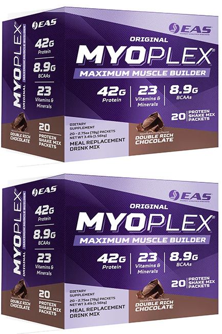 EAS Myoplex Protein Shake Mix Packets Chocolate - 20 Packs