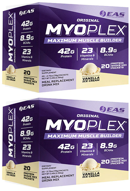 EAS Myoplex Protein Shake Mix Packets Vanilla - 20 Packs