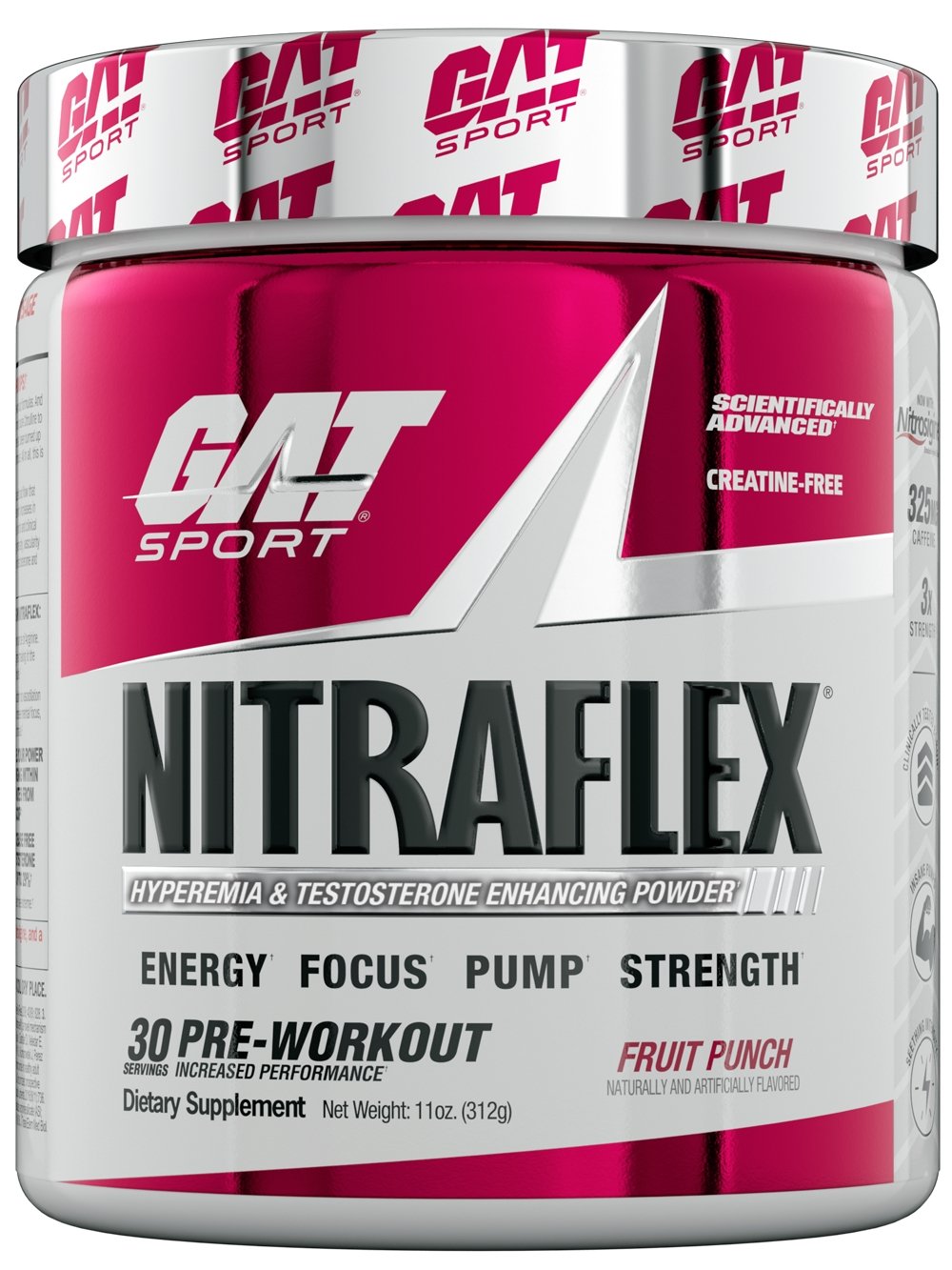 GAT Nitraflex Fruit Punch - 30 Servings by GAT Sport