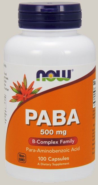 Now Foods PABA 500 Mg - 100 Cap