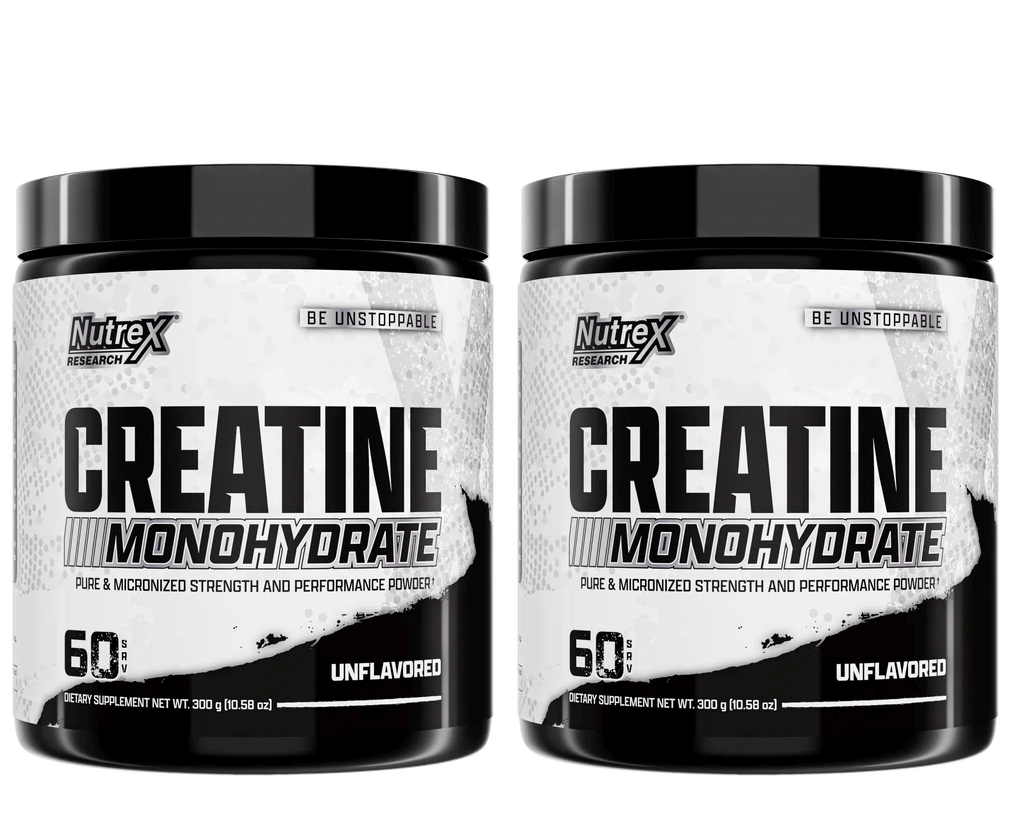 Nutrex Creatine Monohydrate - 600 Grams (2 x 300 Gram Bottles) TWINPACK