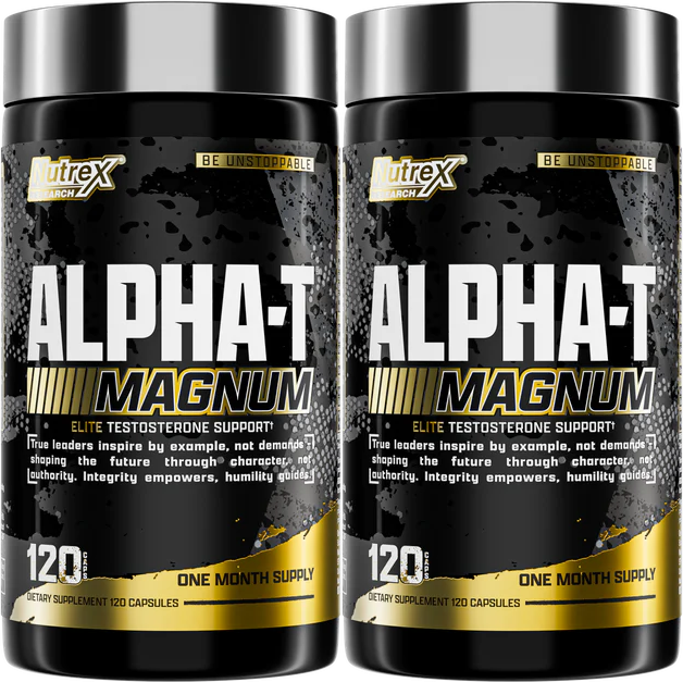 Nutrex ALPHA-T MAGNUM - 2 x 120 Capsule Bottles TWINPACK