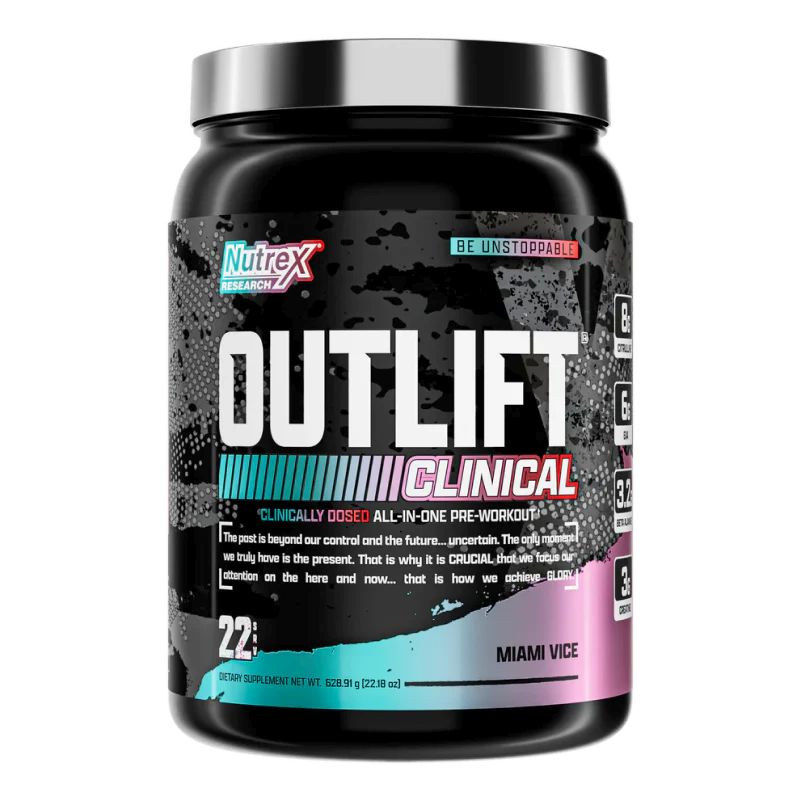 Nutrex Outlift Clinical Pre-Workout Miami Vice - 22 Servings