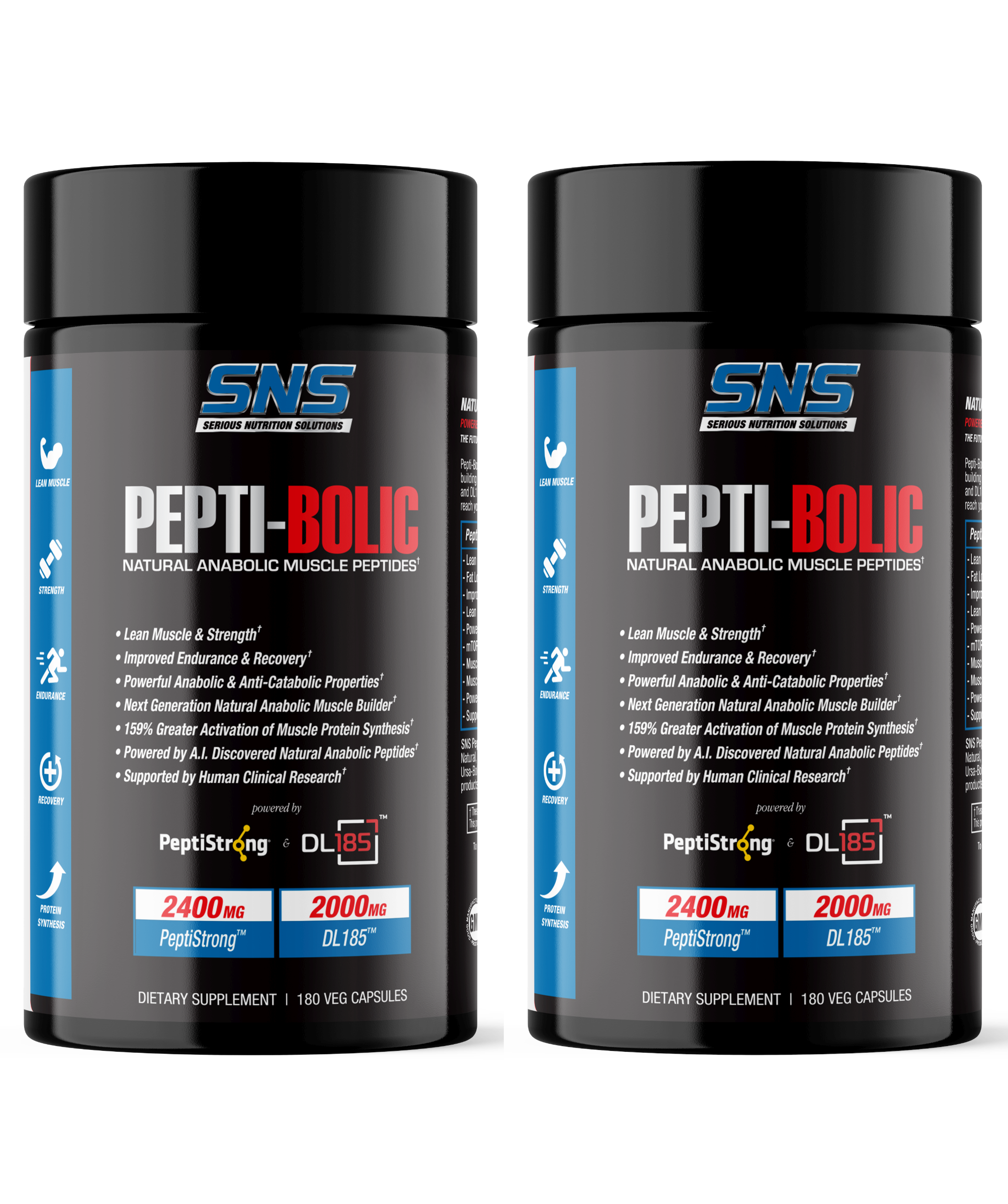 SNS Serious Nutrition Solutions Pepti-Bolic - 360 Capsules (2 x 180 ...