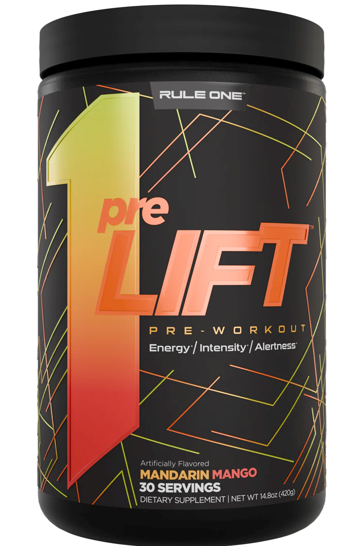 Rule 1 preLIFT Pre-Workout Mandarin Mango - 30 Servings
