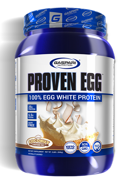 Gaspari Proven EGG 100% Egg White Protein Coconut Custard Pie - 2 Lb by ...