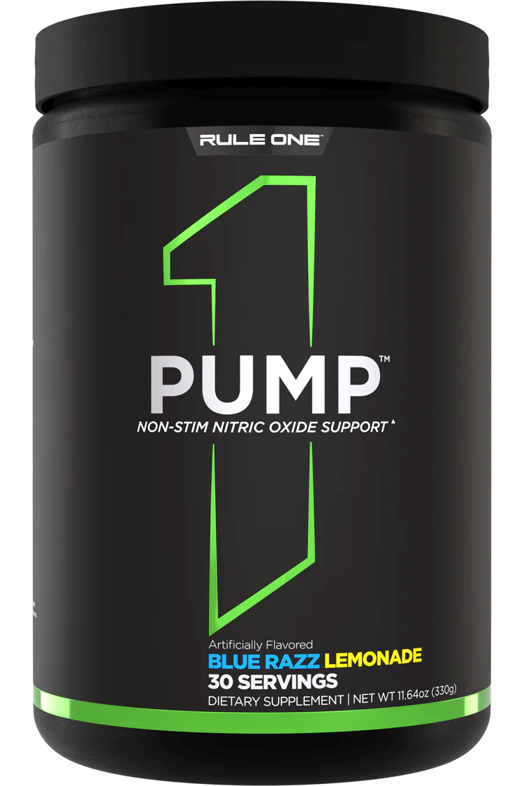 Rule1 PUMP Blue Razz Lemonade - 30 Servings by Rule 1