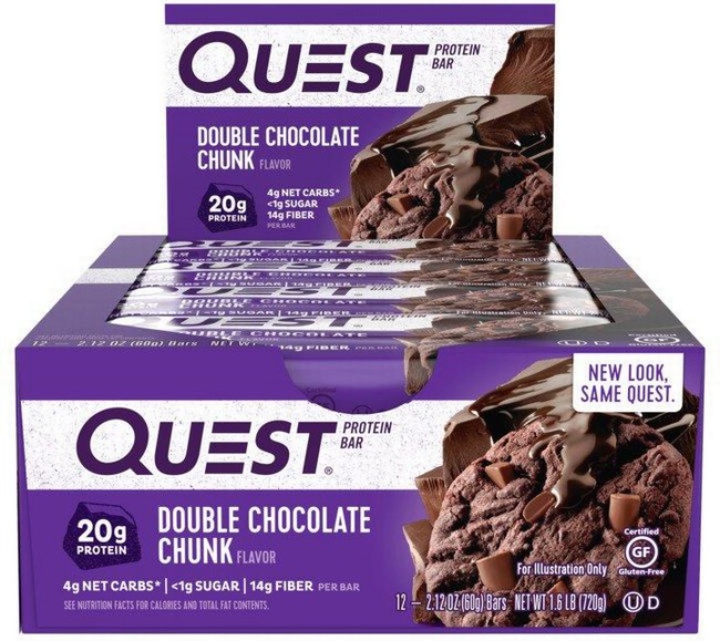 Quest Bar Double Chocolate Chunk - 12 Bars by Quest Nutrition