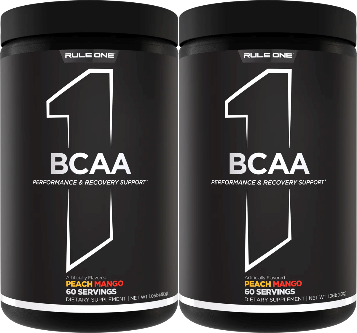 Rule 1 BCAA Peach Mango - 120 Servings (2 x 60 Servings) TWINPACK