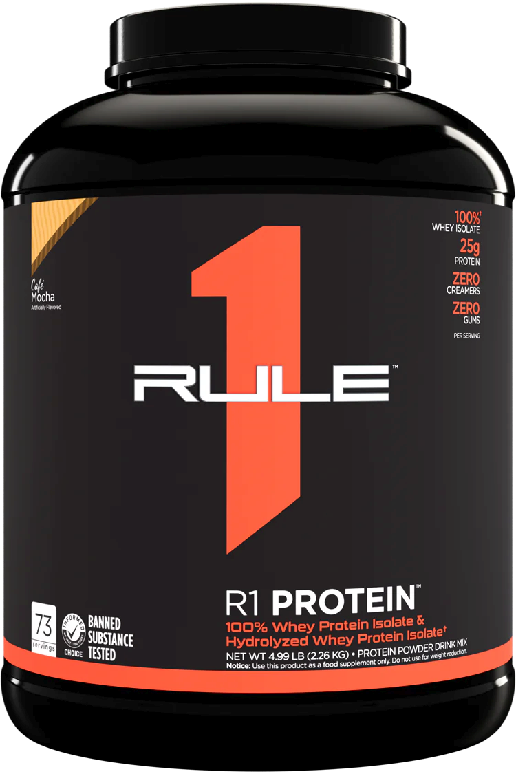 Rule 1 R1 Protein Whey Isolate Mint Chocolate Chip - 5 Lb (72 Servings)