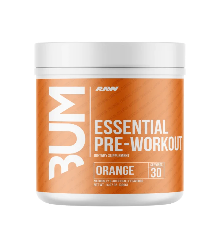 RAW CBUM Essential Pre-Workout Orange - 30 Servings by Raw Nutrition
