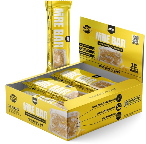 Redcon1 MRE Bars Iced Lemon Cake - 12 Bars