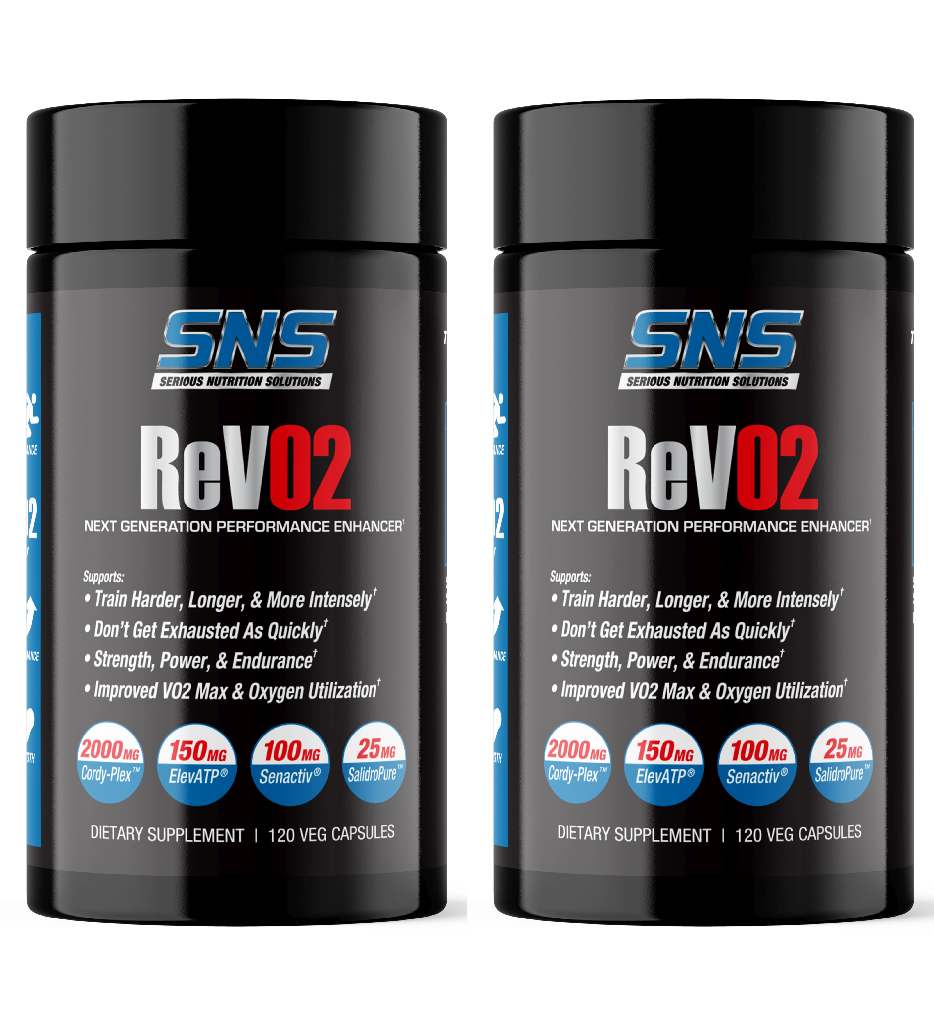 SNS Serious Nutrition Solutions ReV02 - 2 x 120 Capsule Bottles TWINPACK