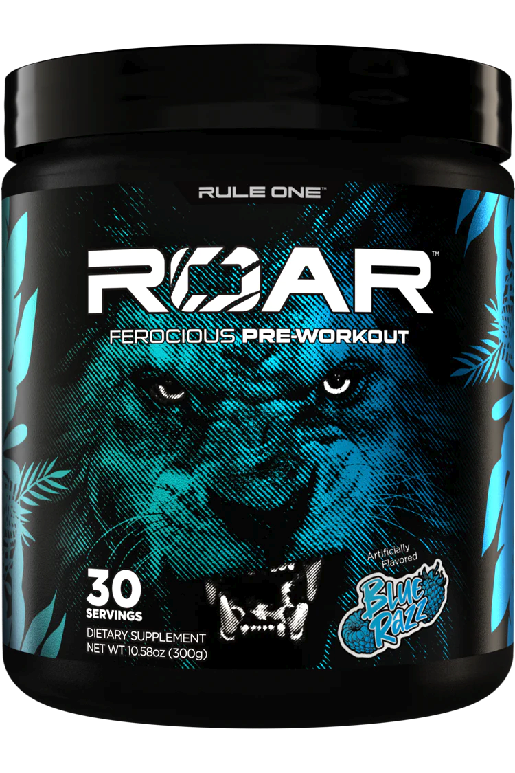 Rule1 Roar Pre Workout Blue Razz - 30 Servings by Rule 1