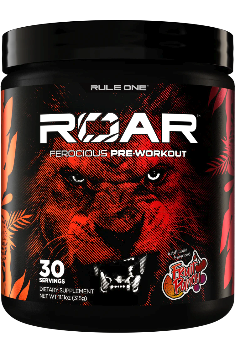 Rule1 Roar Pre Workout Fruit Punch - 30 Servings by Rule 1