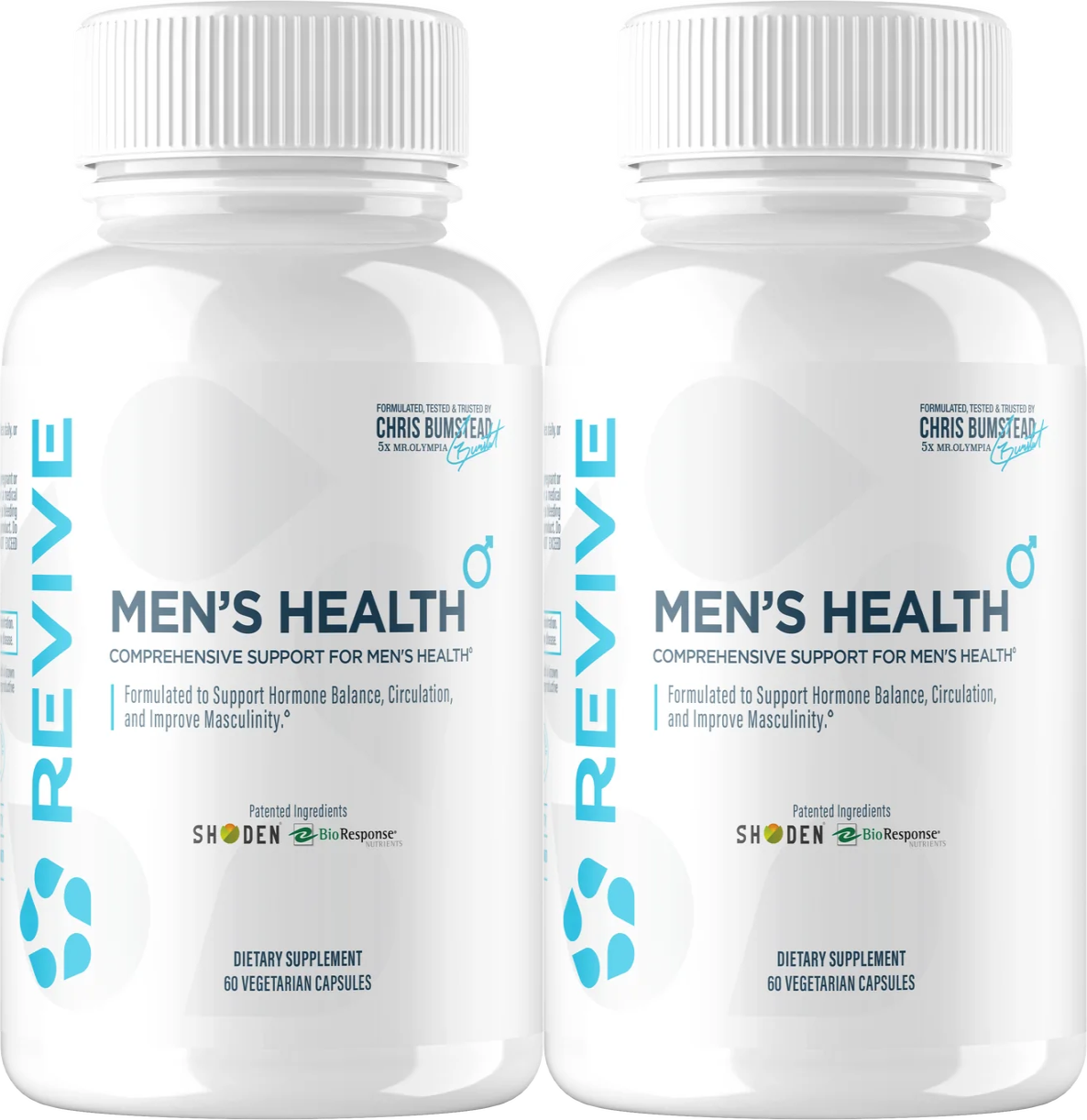 Revive Men's Health - Male Hormonal Support - 2 x 60 Capsule Bottles ...