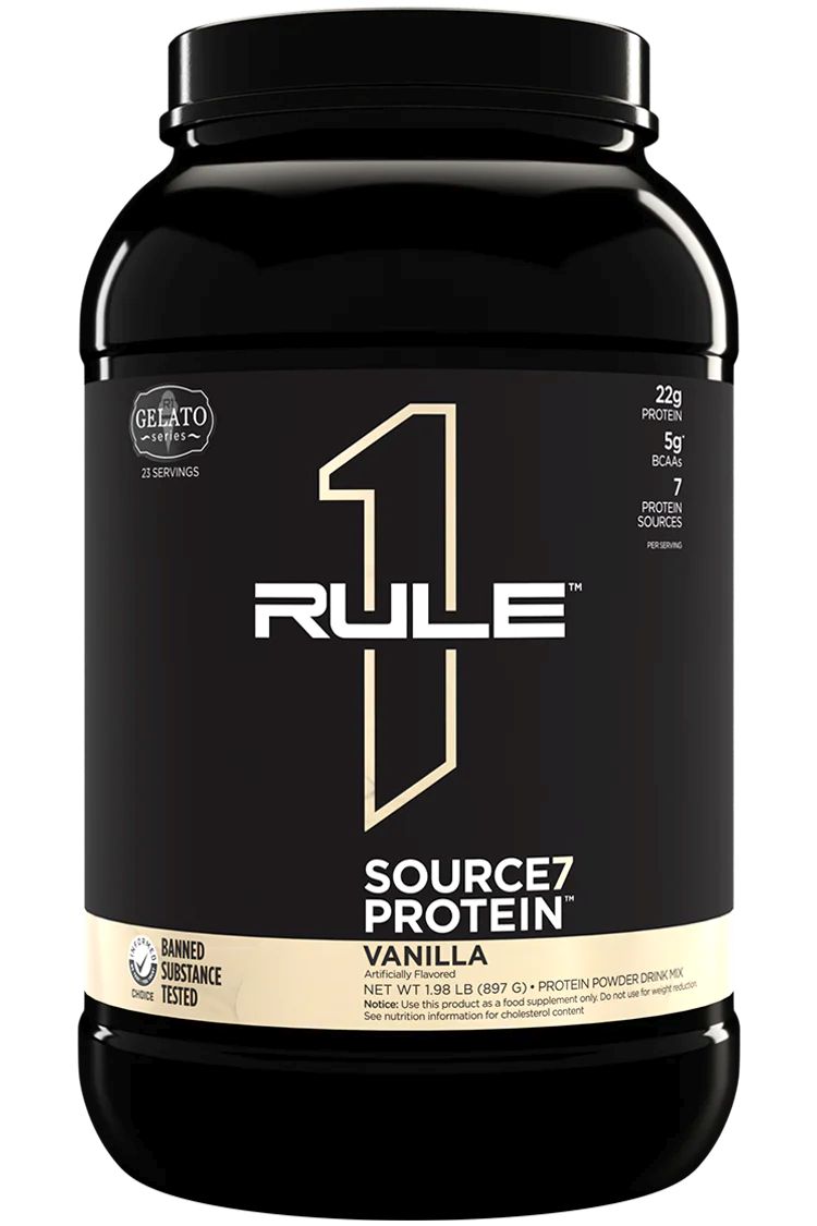 Rule 1 R1 Source7 Multi-Source Protein Blend Vanilla Gelato - 23 Servings