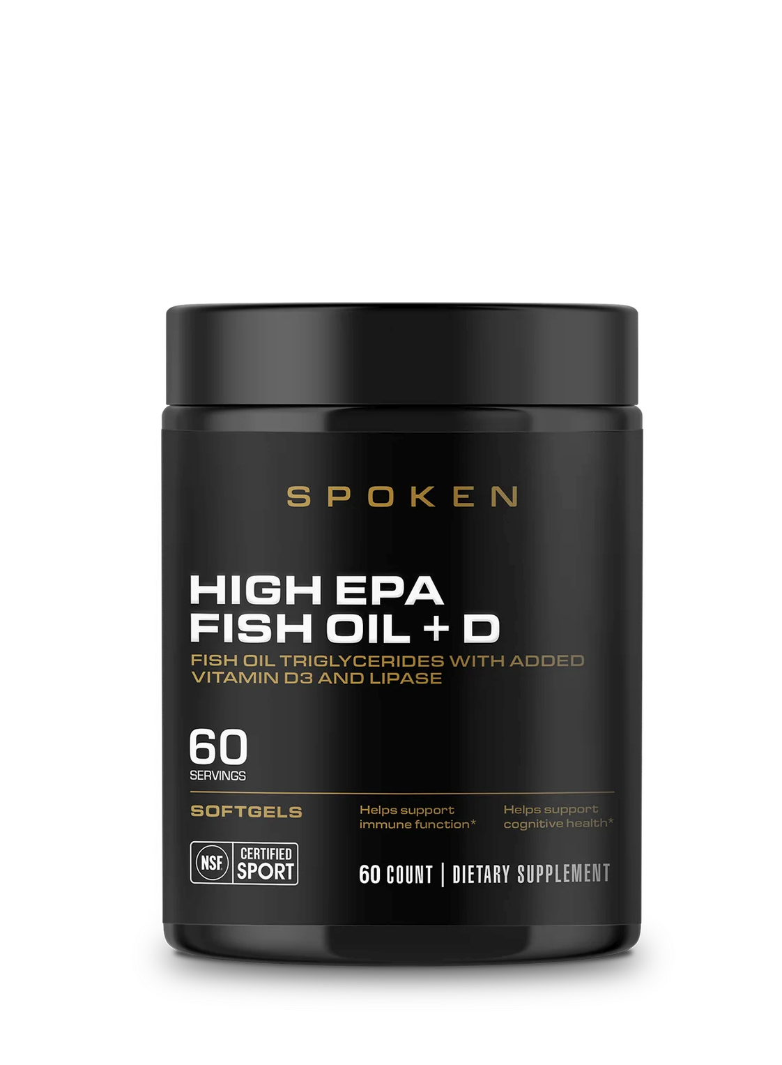 Spoken Nutrition High EPA Fish + Vitamin D - 60 Servings
