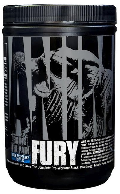 Universal Animal Fury Blue Raspberry - 30 Servings