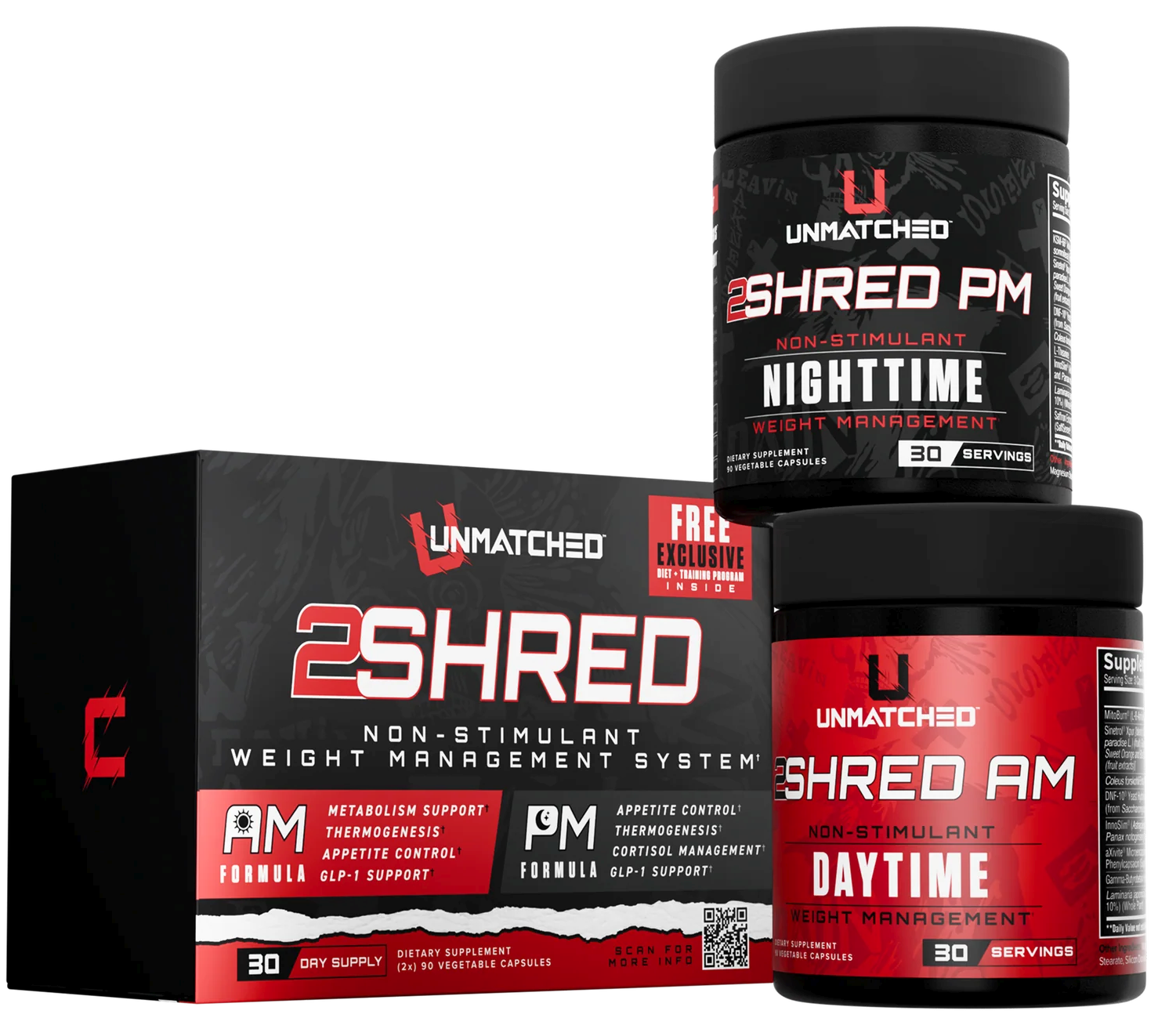 Unmatched Nutrition 2SHRED AM/PM Kit - 2 Bottle Kit