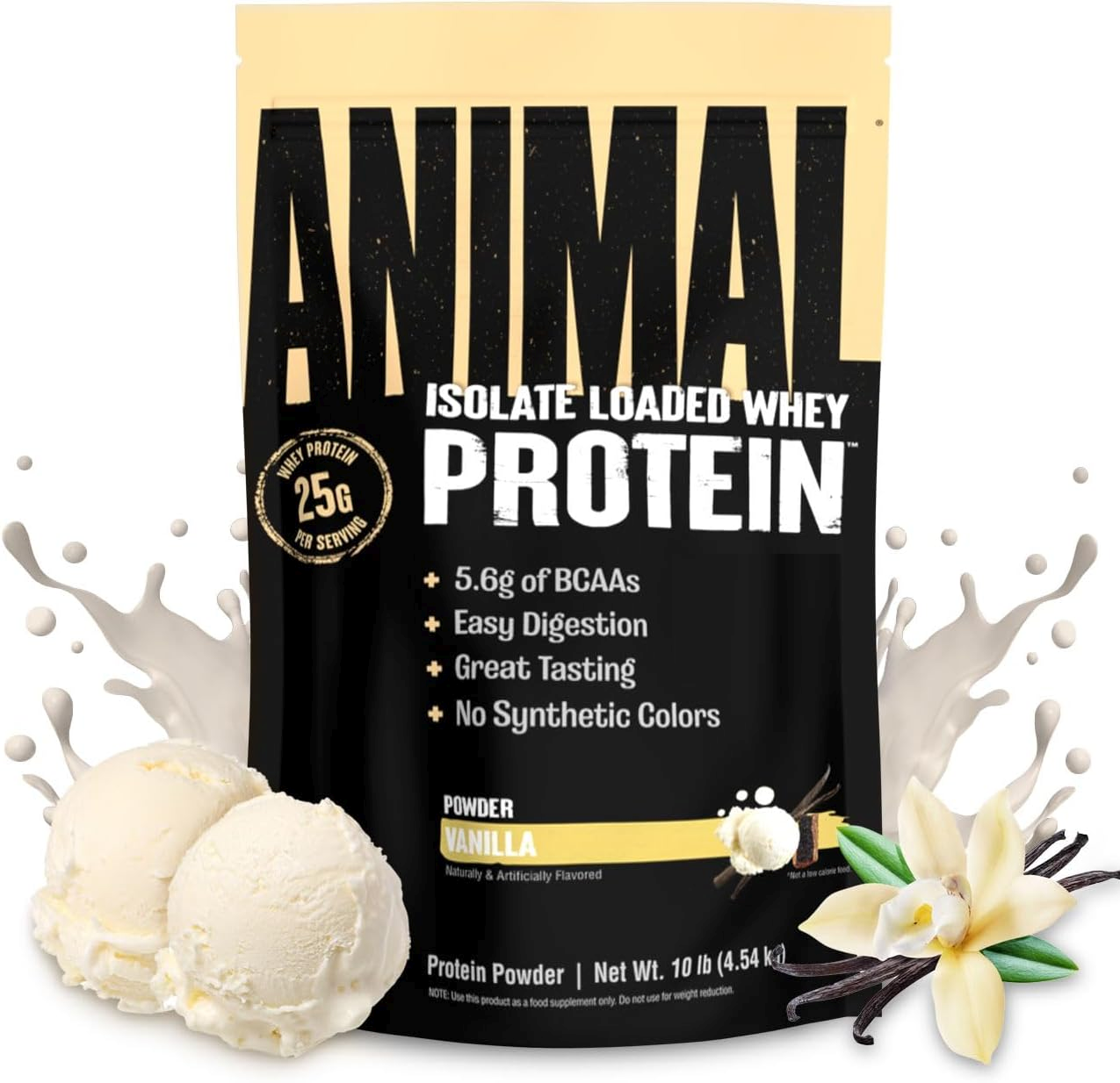 Animal Isolate Loaded Whey Protein Vanilla - 4 Lb by ANIMAL Pak
