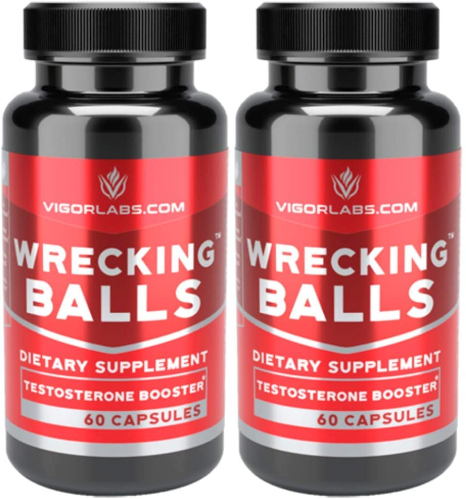 Vigor Labs Wrecking Balls - 2 x 60 Capsule Bottles TWINPACK