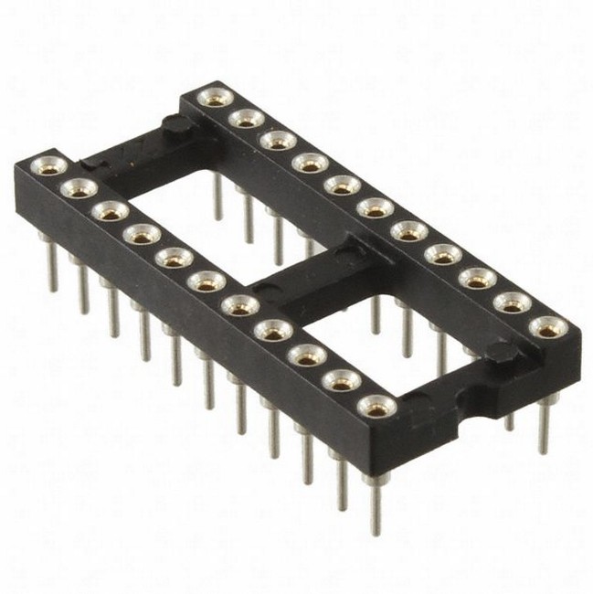 22 Pin, Gold Machine Pin .400" Wide Socket