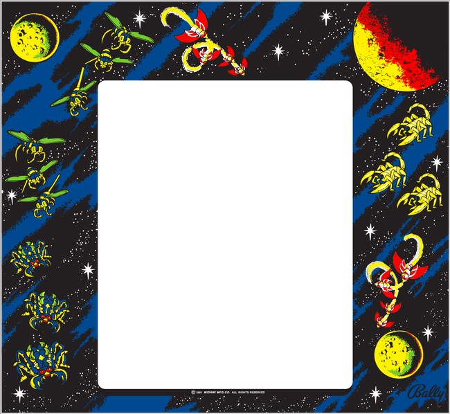 Galaga bezel UR repro artwork provider | Museum of the Game ...
