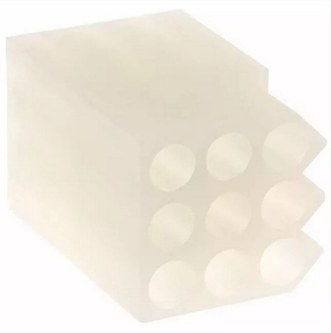 Molex 9 Pin, .093" Male Receptacle Housing