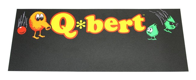 Q*bert Upright Front Overlay