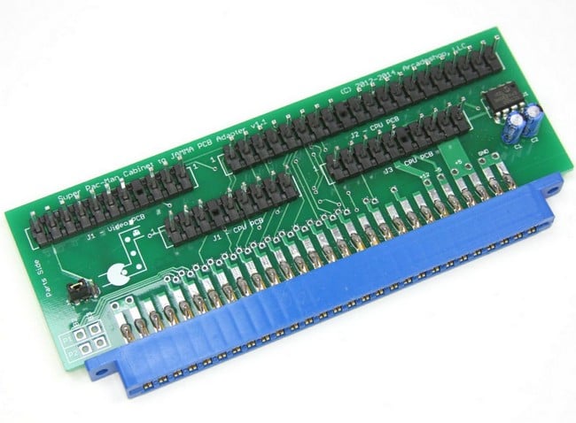Super Pac-Man Cabinet to JAMMA PCB Adapter