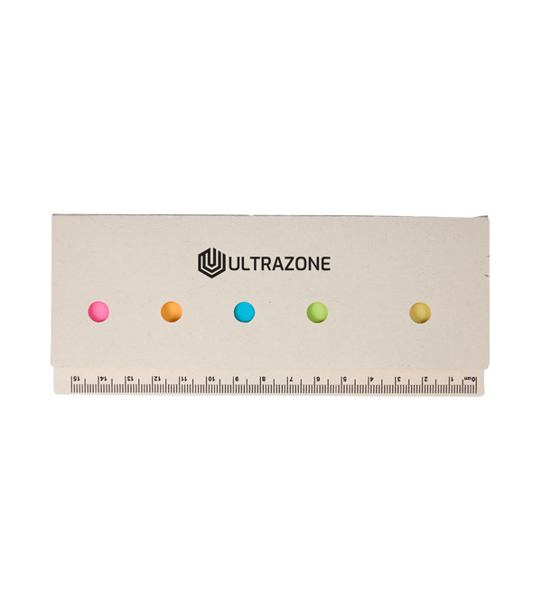 Recycled Milk Carton Sticky Notes & Ruler Pad | Myron Promotional Products