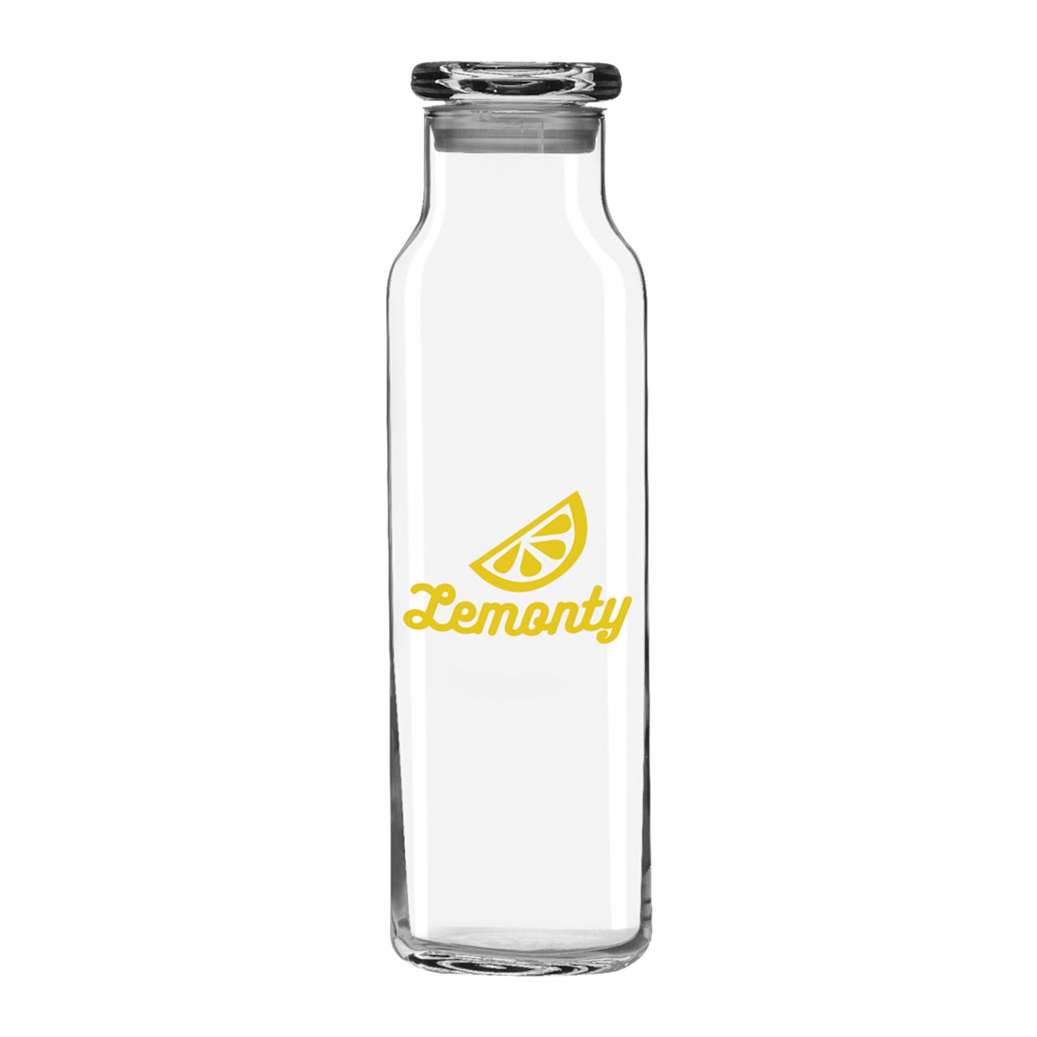 Libbey 24 oz Glass Water Bottle with Press-On Lid | Myron Promotional ...