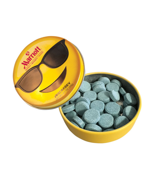 Sunglasses Emoji Tin with Wildberry Mints | Myron Promotional Products