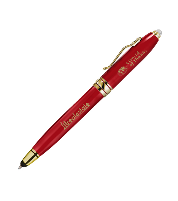 Royale Tech Triple Function Pen - A World of Thanks | Myron Promotional ...