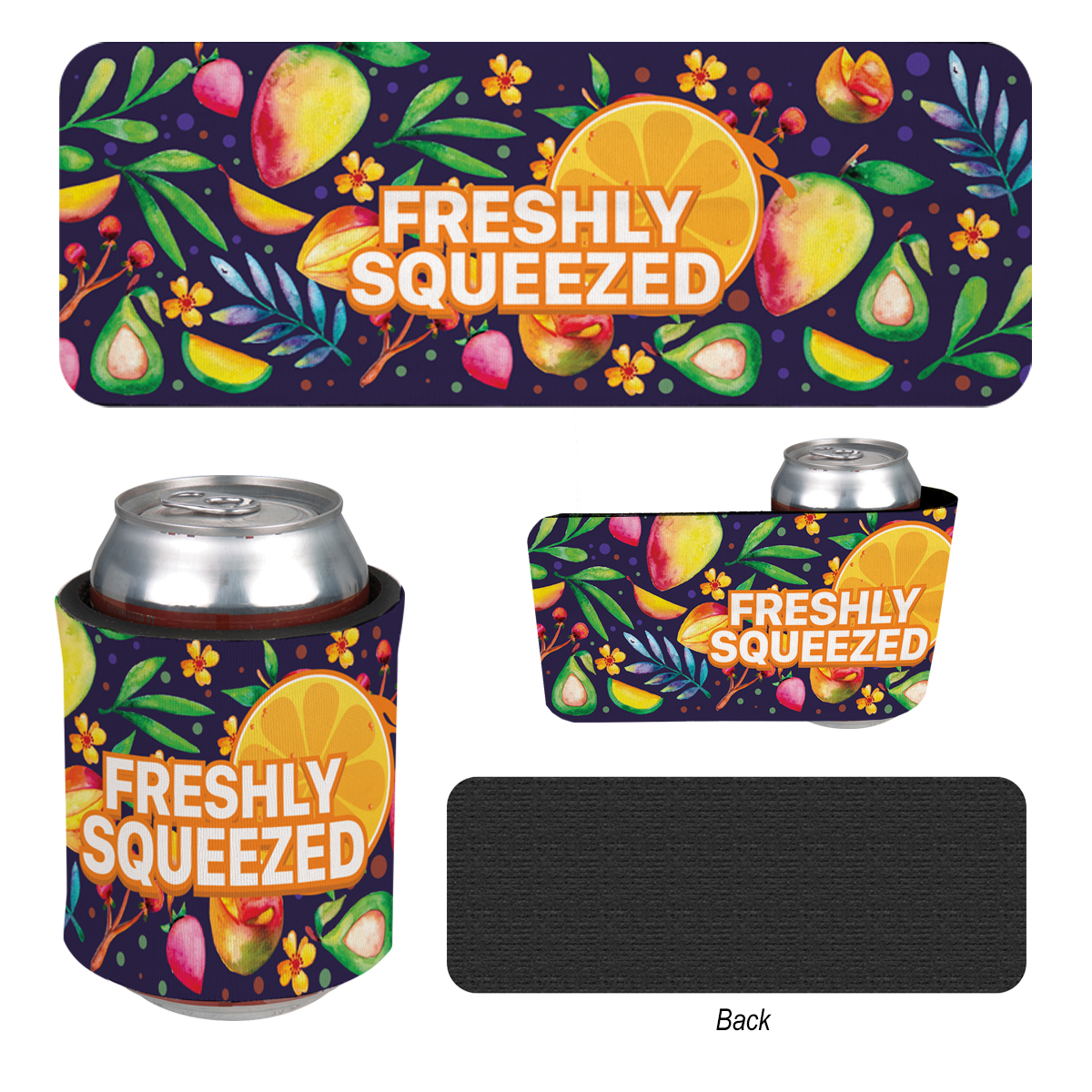 full color slap wrap - versatile neoprene beverage holder