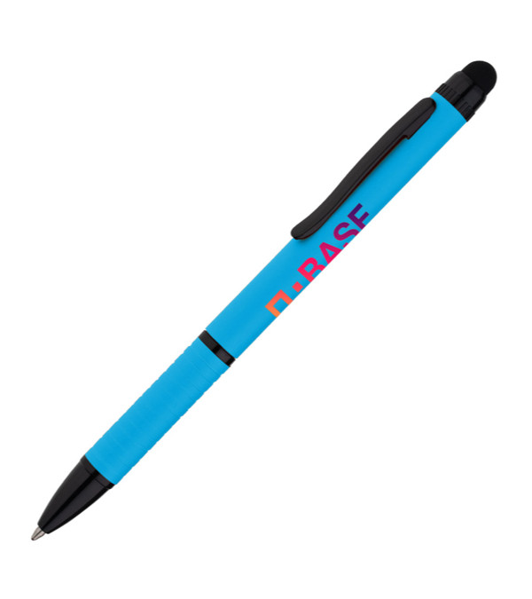 Sector 2 ink Stylus Soft Touch Pen - Full Color Imprint | Myron ...