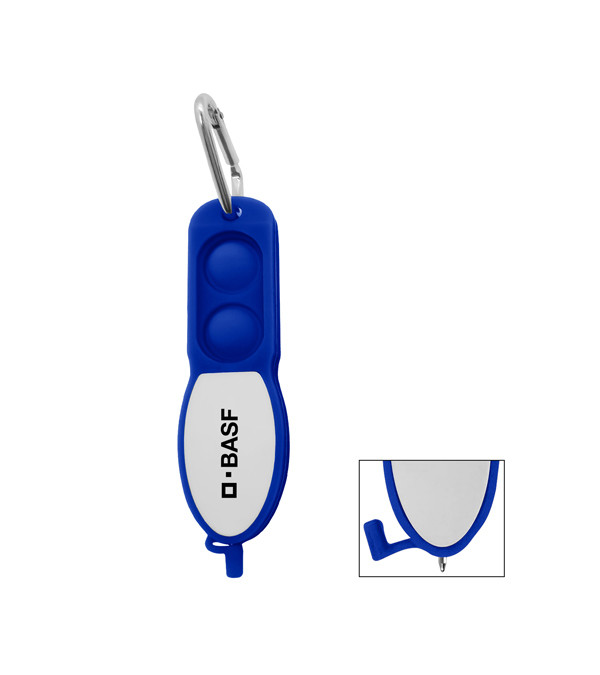 Push Pop Pen With Carabiner | Myron Promotional Products
