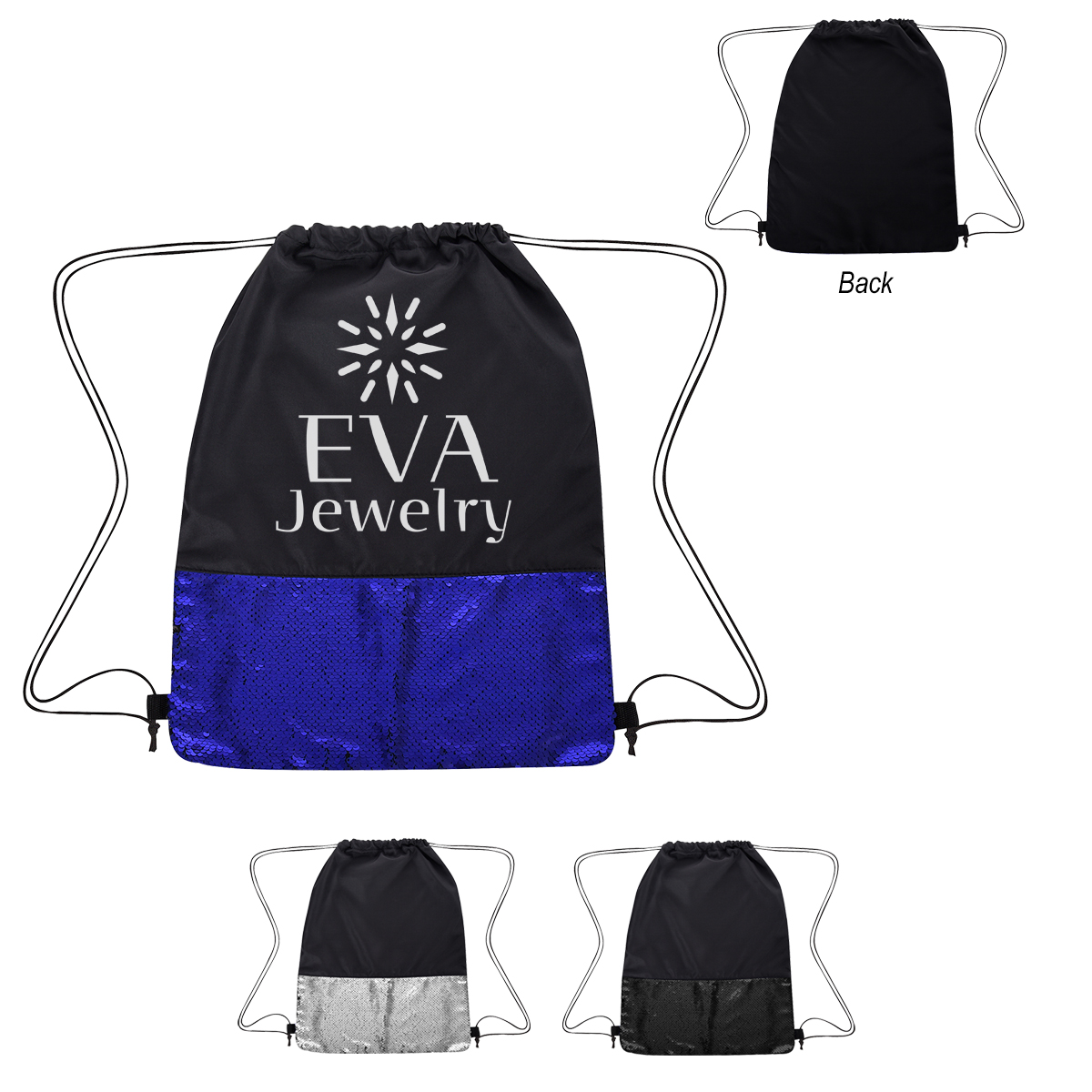 Color Changing Flip Sequin Drawstring Bag - VCB4D