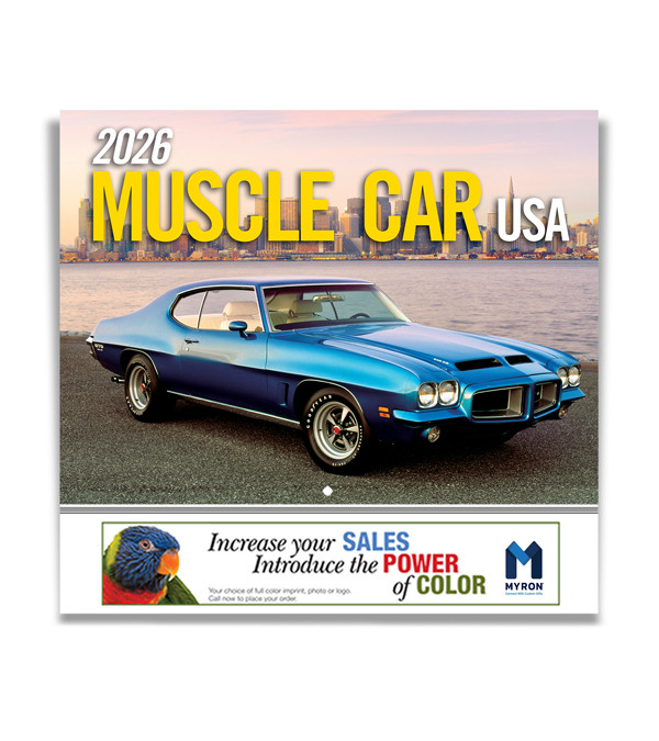 Muscle Car USA Custom Wall Calendar | Myron Promotional Products