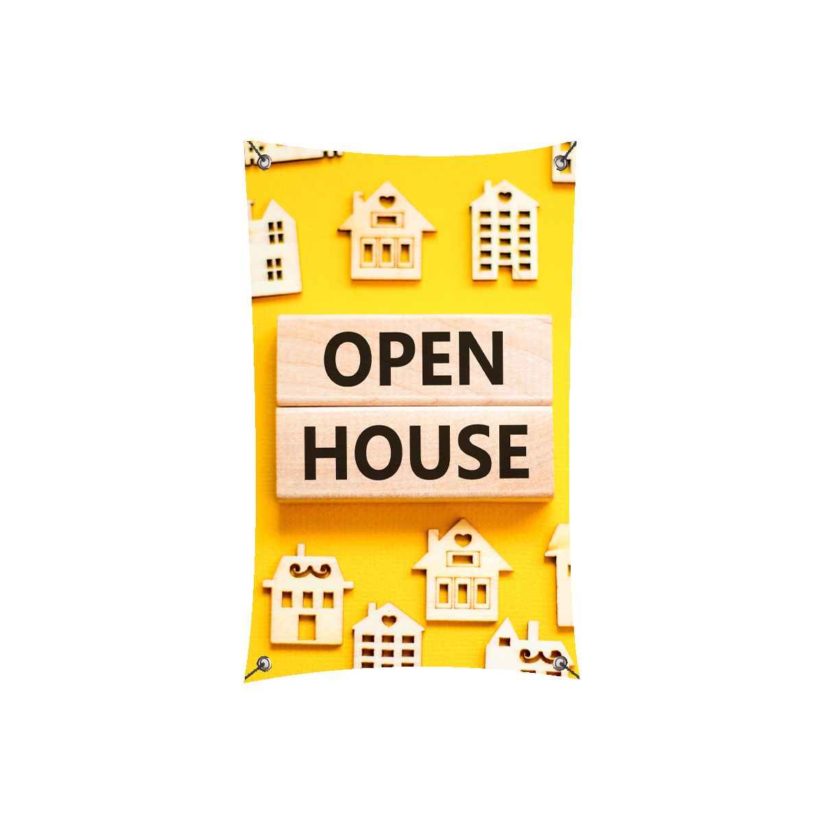 vinyl banner 8'x3' glossy 13 oz for trade shows and events