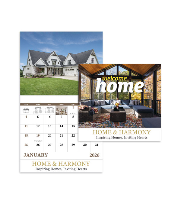 Welcome Home Wall Calendar | Myron Promotional Products