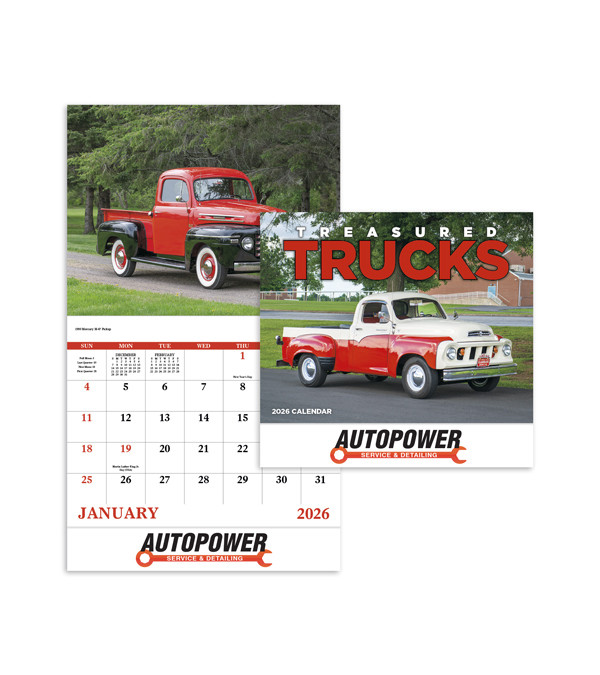 Treasured Trucks Wall Calendar | Myron Promotional Products