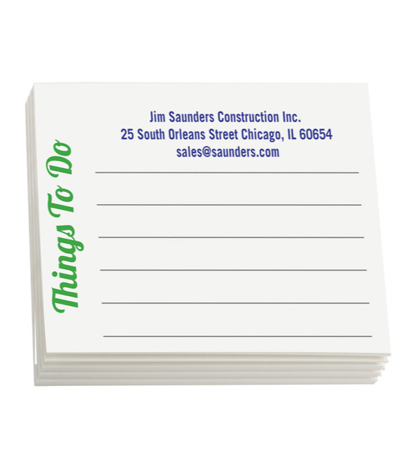 Sticky Note Pads - Things to Do 4" x 3" (100 sheet s) | Myron ...