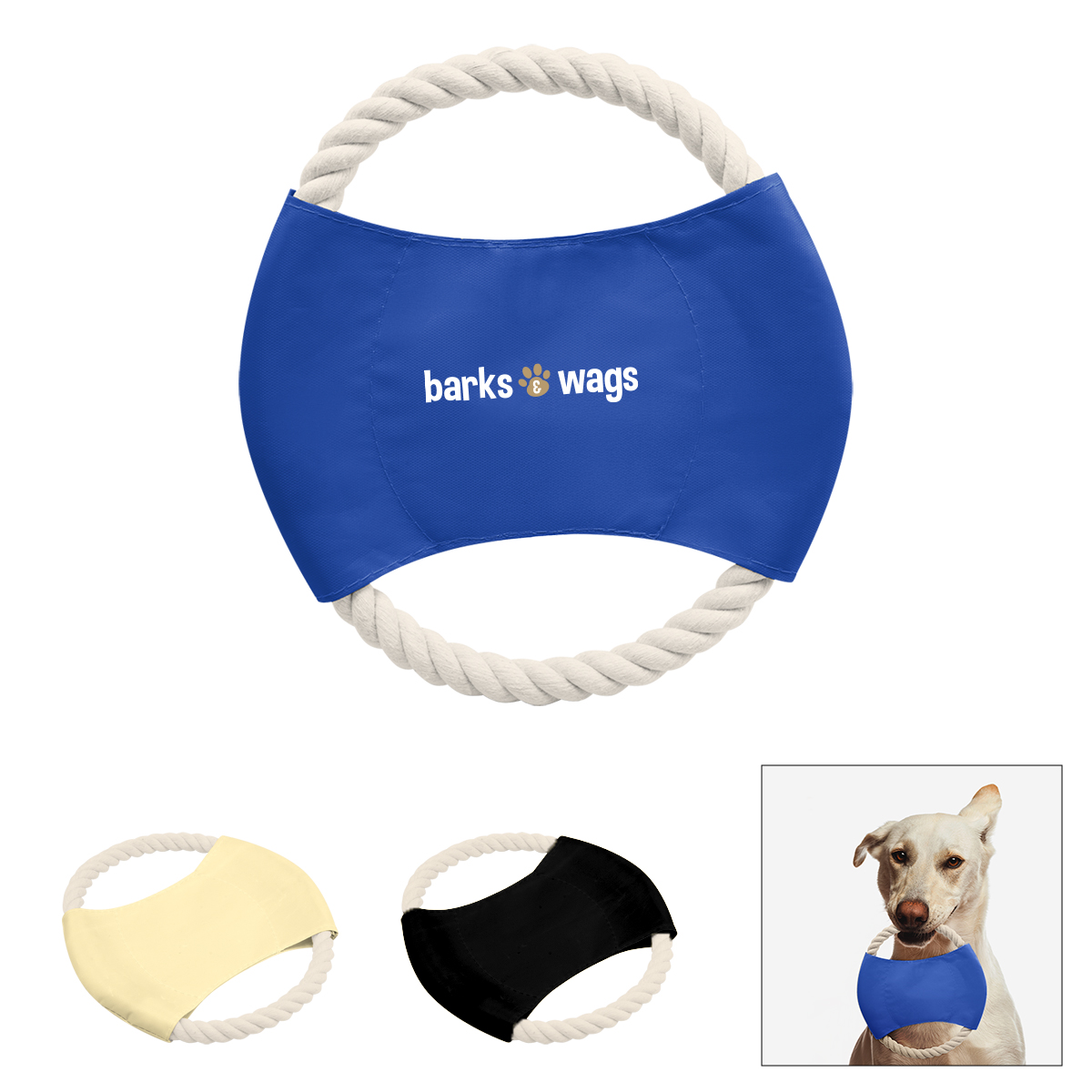pet rope disc toy - durable fetch and tug-of-war play