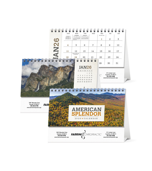 American Splendor Desk Calendar | Myron Promotional Products