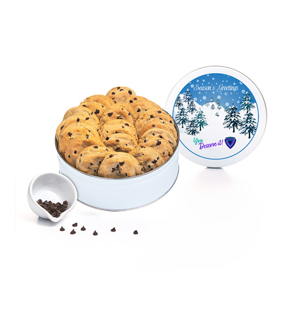 Fresh Beginnings® Chocolate Chip Gourmet Cookie Tin | Myron Promotional ...